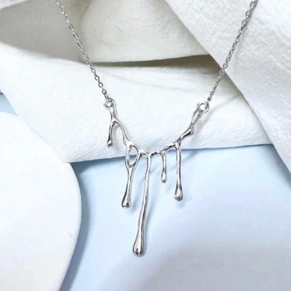 Jewelry | Melting Metal Dripping Droplet Blood Liquid Water Goth Edgy ...